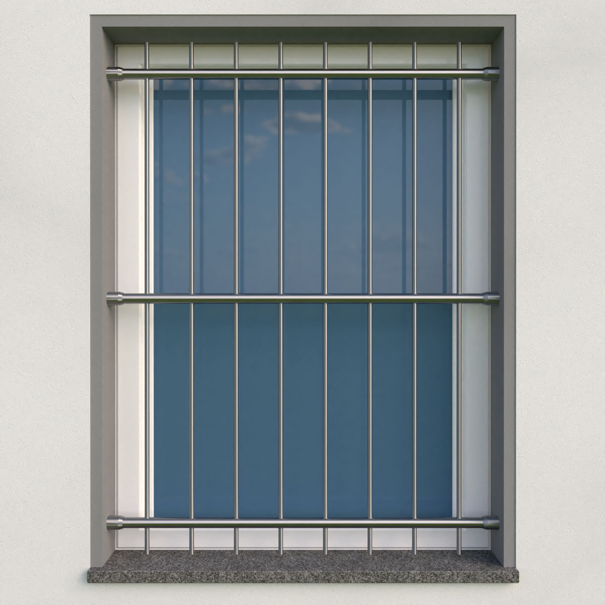 Fenstergitter aus Edelstahl | modern und effektiv